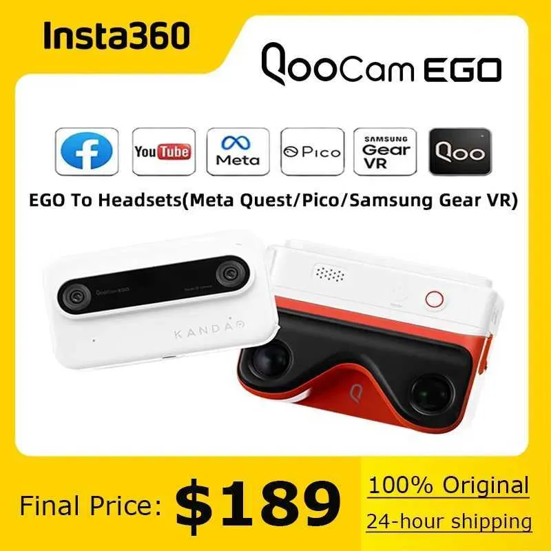 Kandao QooCam EGO 3D Camera 3840×1080 MP4 Video Compatible with PICO4 ...