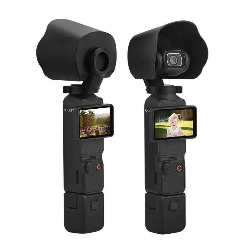 Protective Lens Hood Sunshade Cover For Action Cameras Anti Glare ...