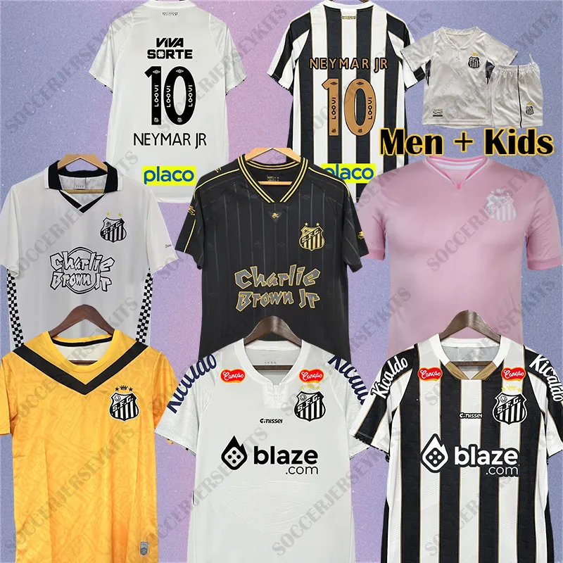 24 25 Santos Retro Soccer Jersey Neymar Jr Ganso Elano Borges Felipe ...
