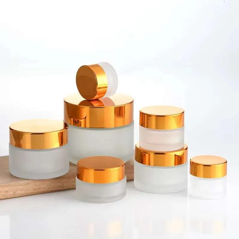 Wholesale Reusable 5G Mini Frosted Cosmetic Jars With Inner Lid For ...