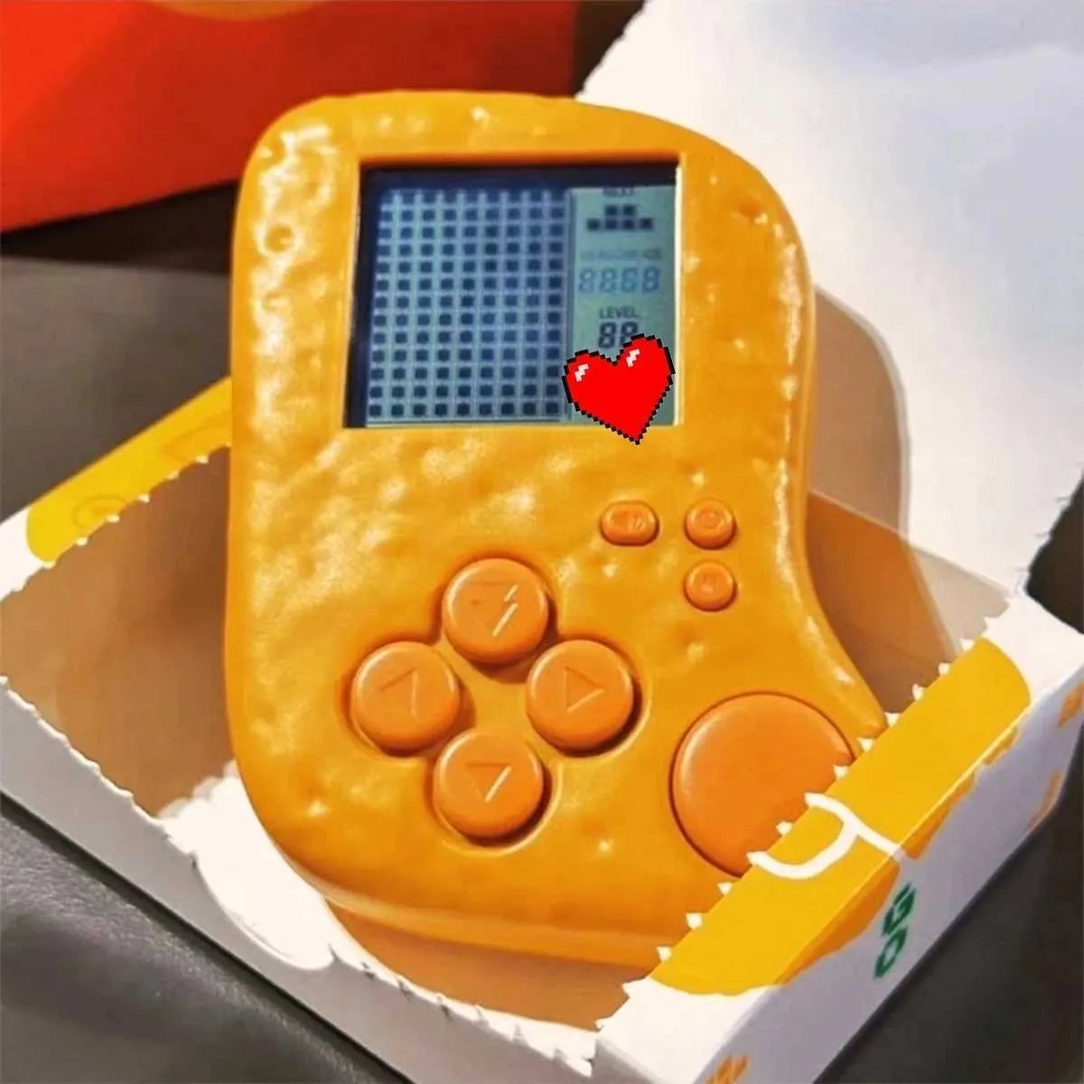 Handheld Old Game Consoles Collection Portable Fried Chicken Nugget ...