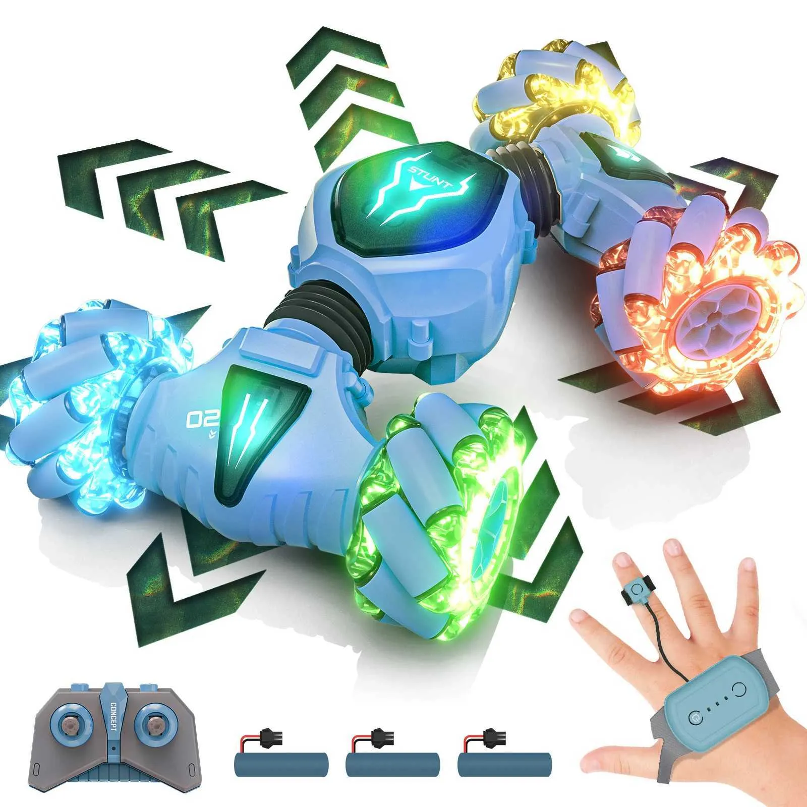 360° Rotating Double Sided Rc Stunt Tumblebee With Lights, Quick Manual ...