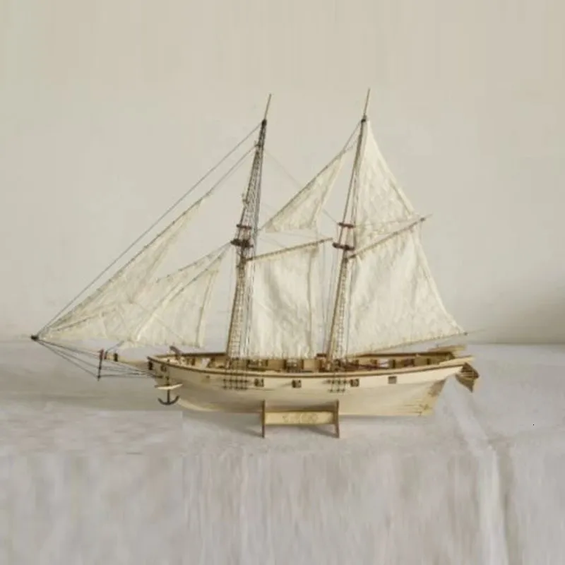 DIY 3D Wooden Ship Wood Craft Kits Precut Assembly Building Toy For ...