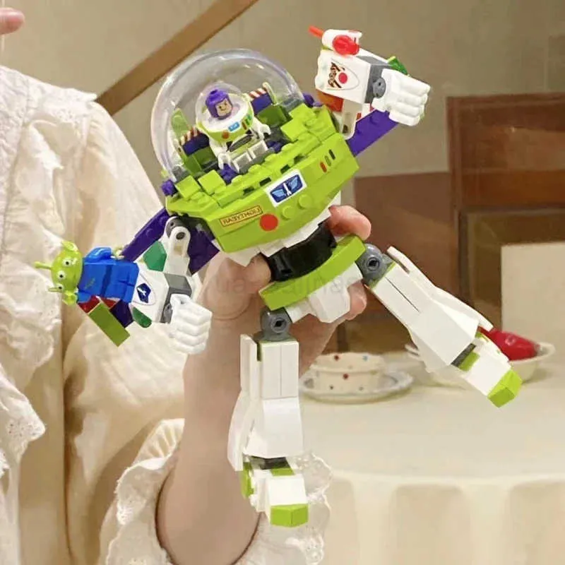 P Pixar Story Buzz Lighear Moc Mecha Connect Building Toys Assembled ...