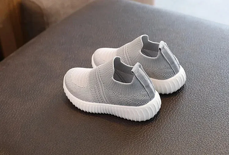 Kids Breathable Mesh Sneakers - Baby Girls Boys Solid Running Shoes ...