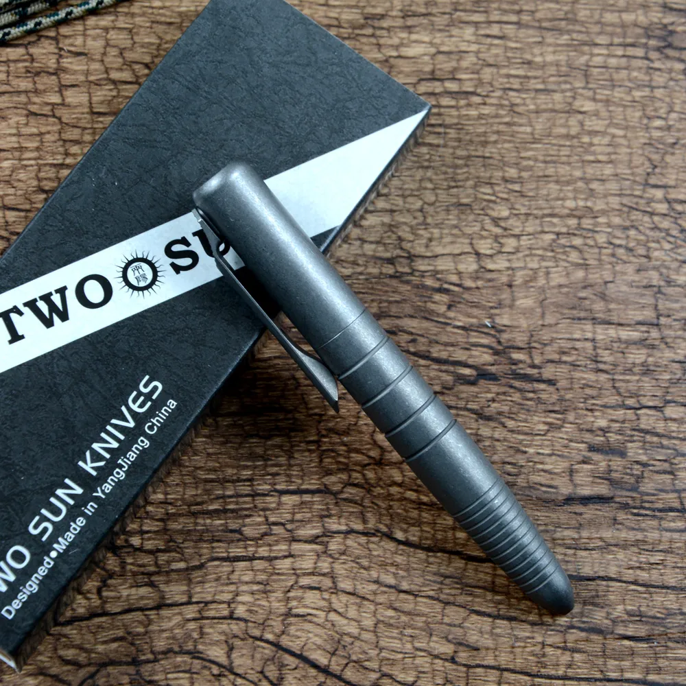 TWOSUN Best Edc Pen05 Tactical Best Edc Pen TC4 Titanium Alloy Defense Tool For EDC, Outdoor ...