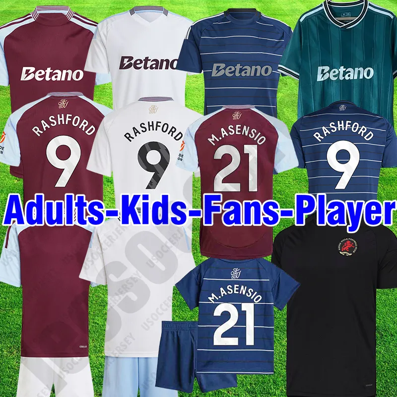 2025 Aston Vila 150th Anniversary Kit WATKINS 22 23 Soccer Kits With J ...