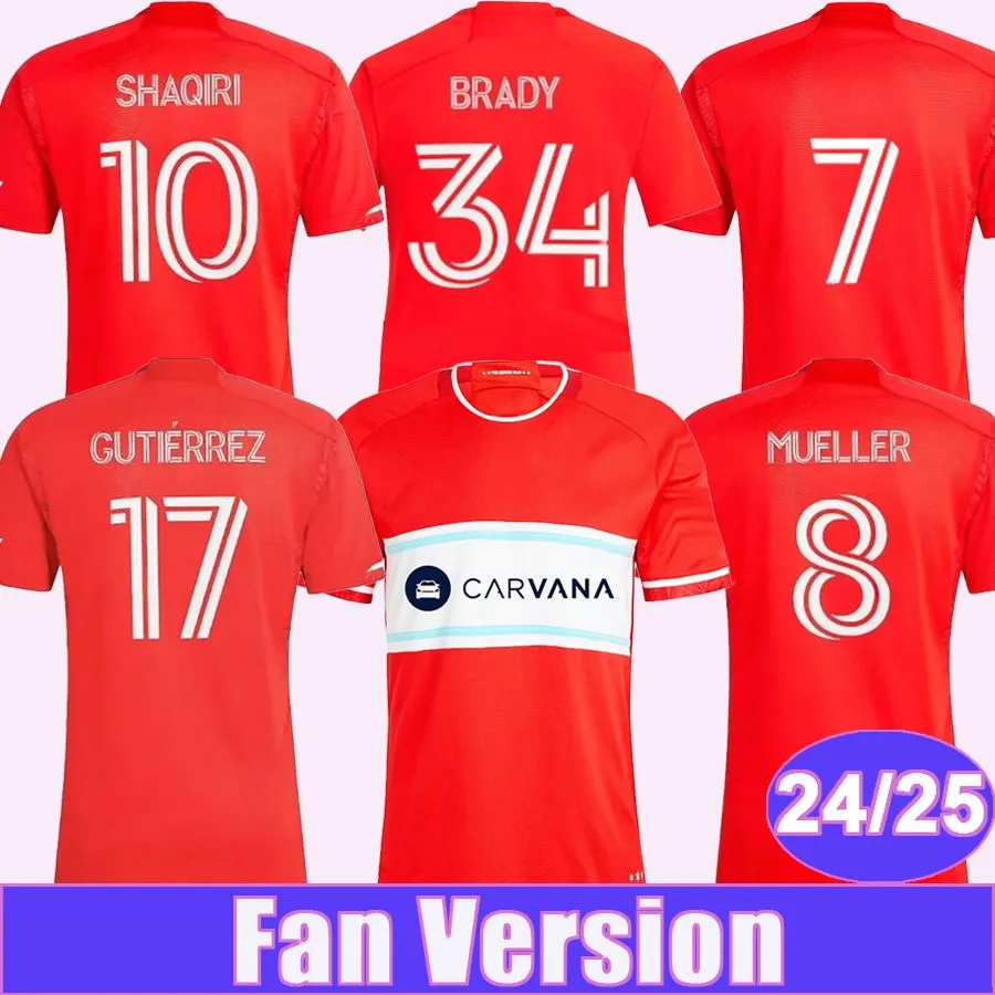 DHgate.com:2024 25 Chicago Fire Mens Soccer Jerseys MUELLER SHAQIRI ...