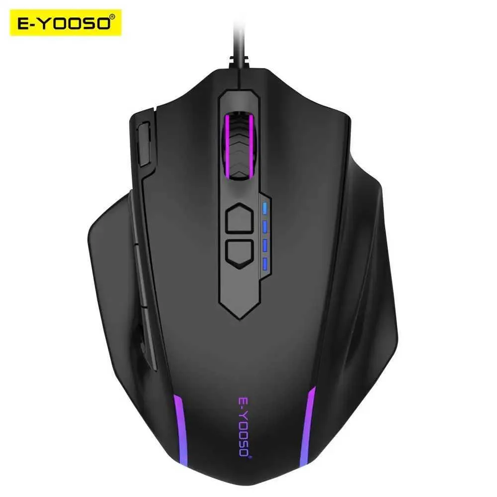 E YOOSO X 41 USB Wired RGB Ryzen Mouse With 12400 DPI, PAW3327, 10 ...