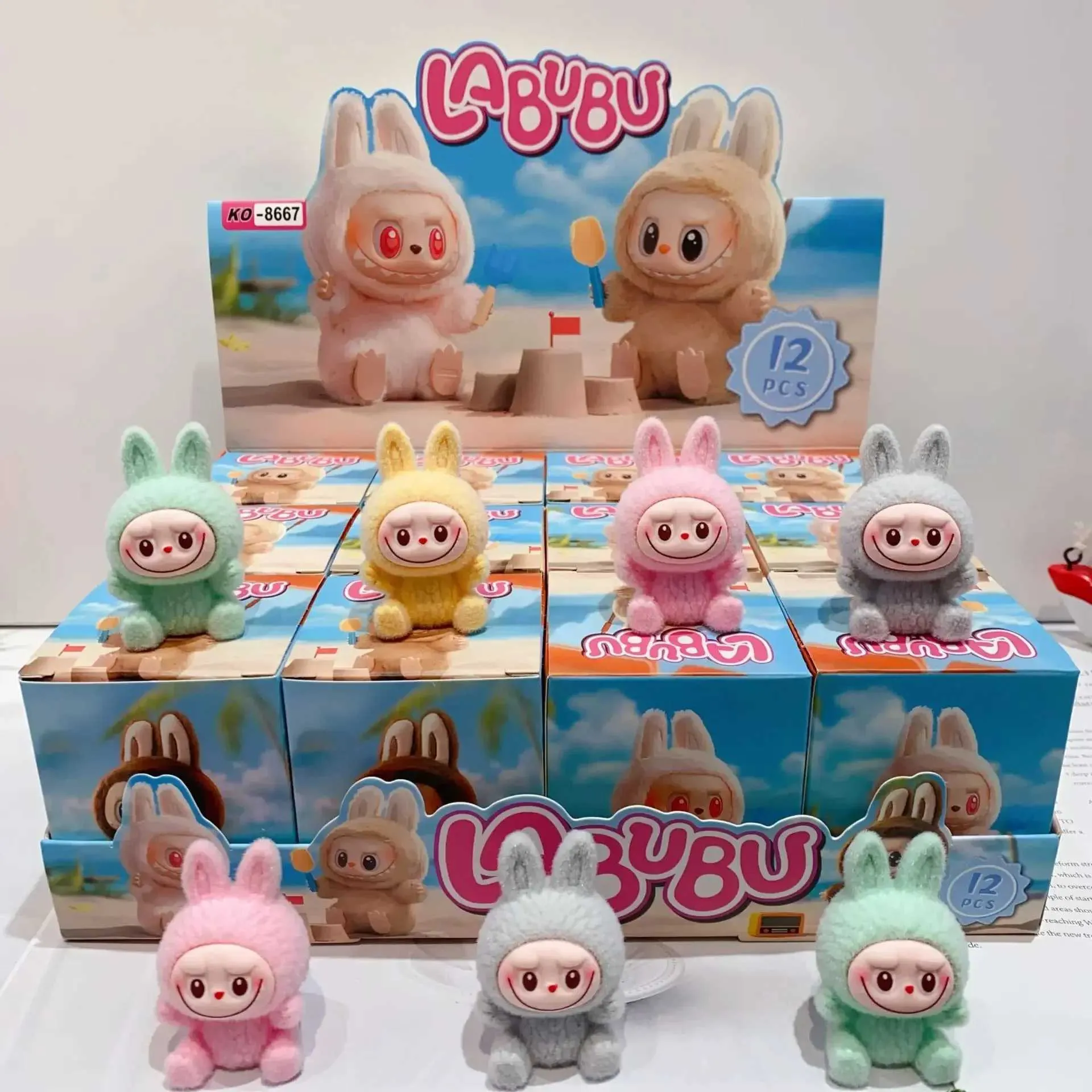Labubu Mini baby dolls Blind Box Set - Cute Kawaii Toys for Desktop ...