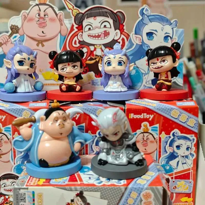 Ne Zha 2 Series Blind Box Cute Anime Action Figure, Surprise Bag Kaii ...