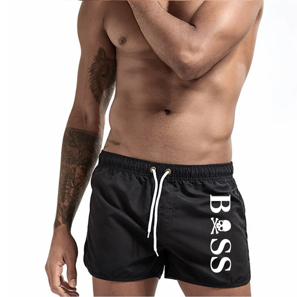Men's Summer Print Swim Shorts - Quick Dry Beach Trunks, Funny Mens ...