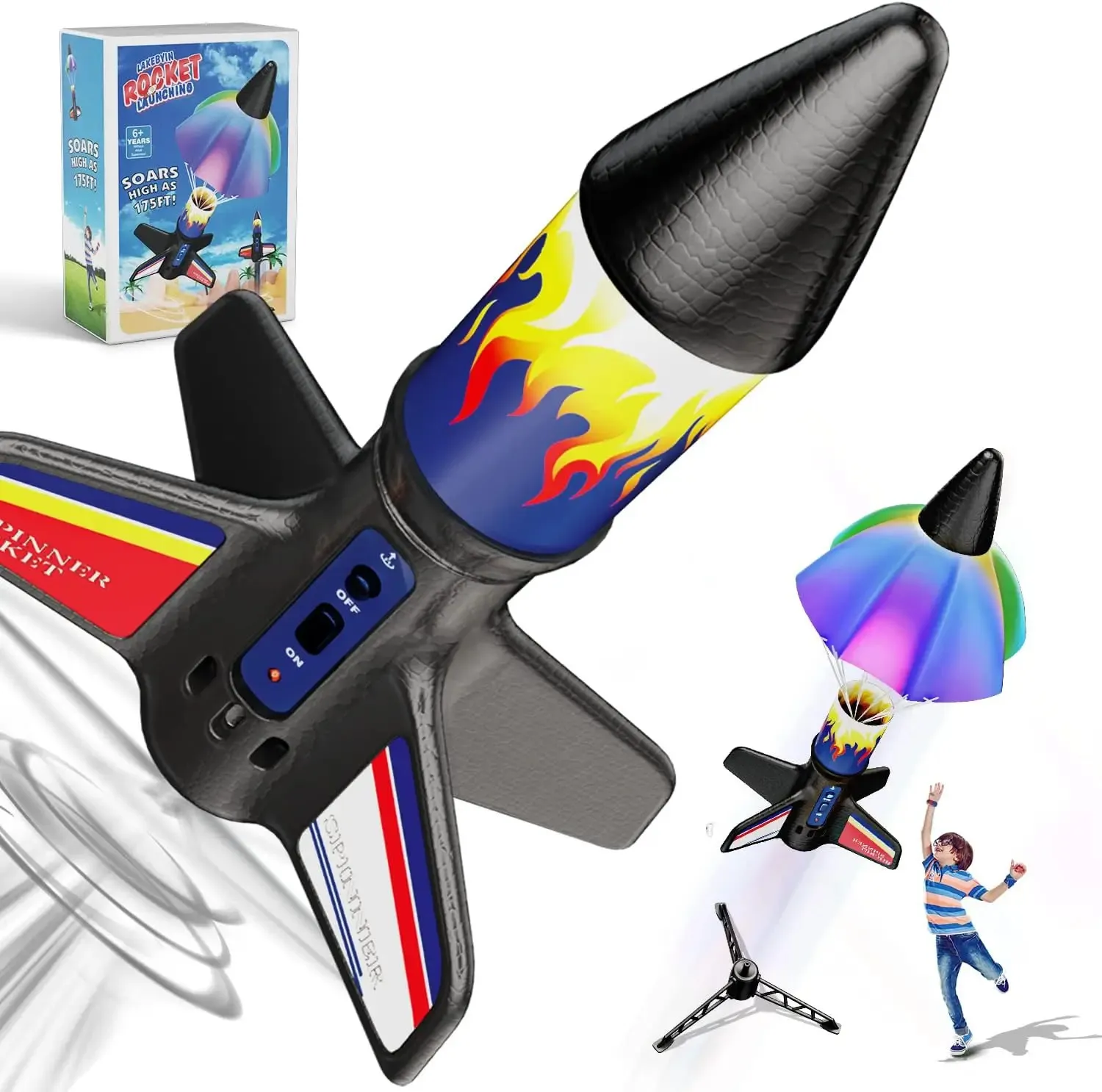 Parachute Electric Rocket Launcher Tourniquet Kit For Kids Space ...