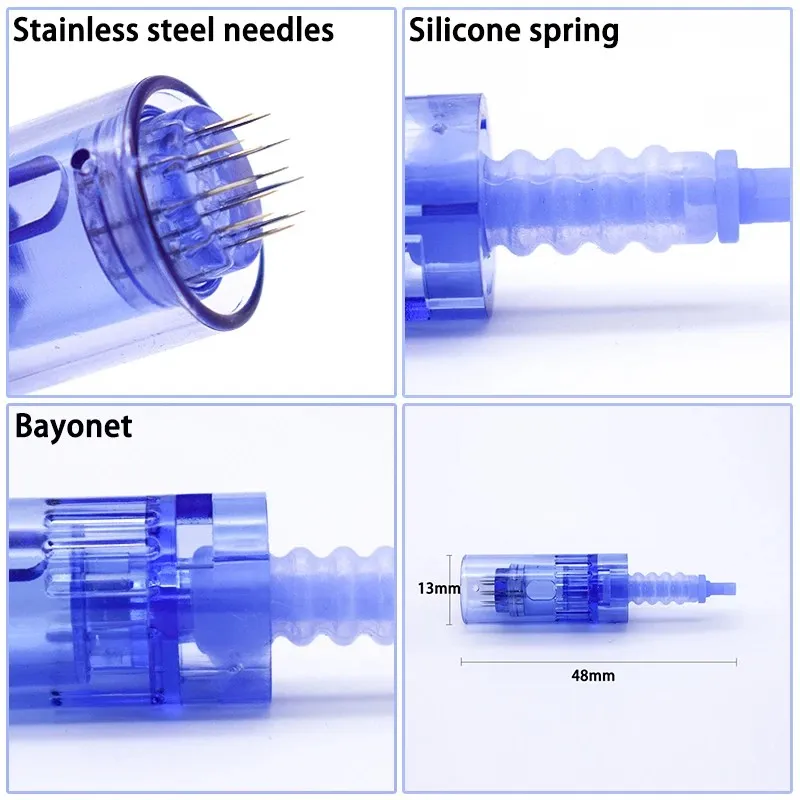 Dr. Pen A6 Replacement Needles Bayonet Cartridges with 3pin 5pin 7pin ...