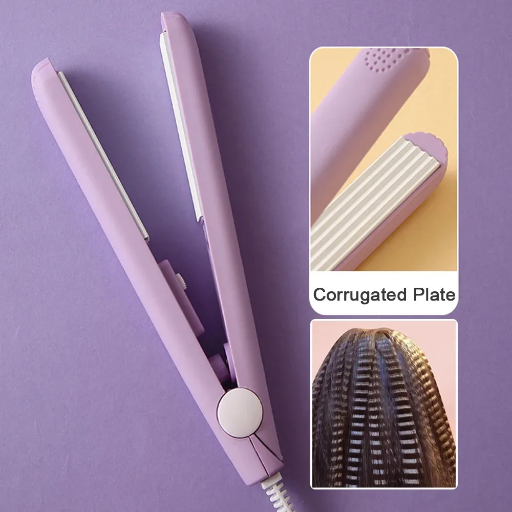 2024 Sell Mini Hair Curler Fluffy Splint Flat Iron Curling Corrugated ...