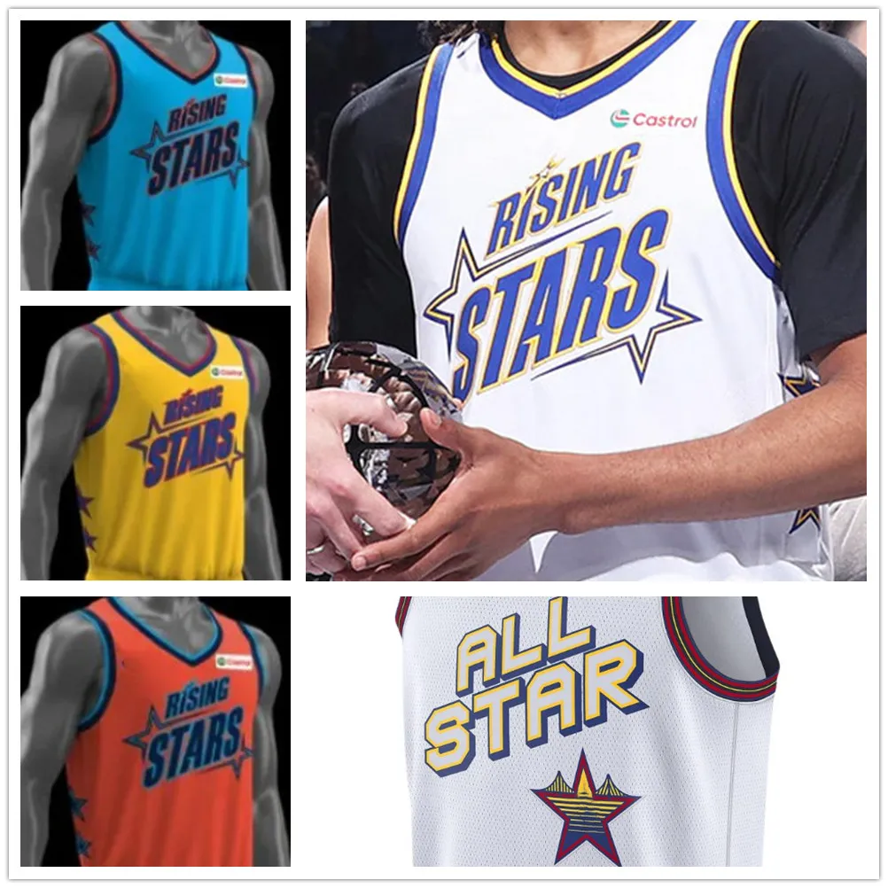 2025 Rising Stars Basketball Jerseys Stephon 5 Castle Dalton 4 Knecht Ryan 0 Dunn Zach 14 Edey ...