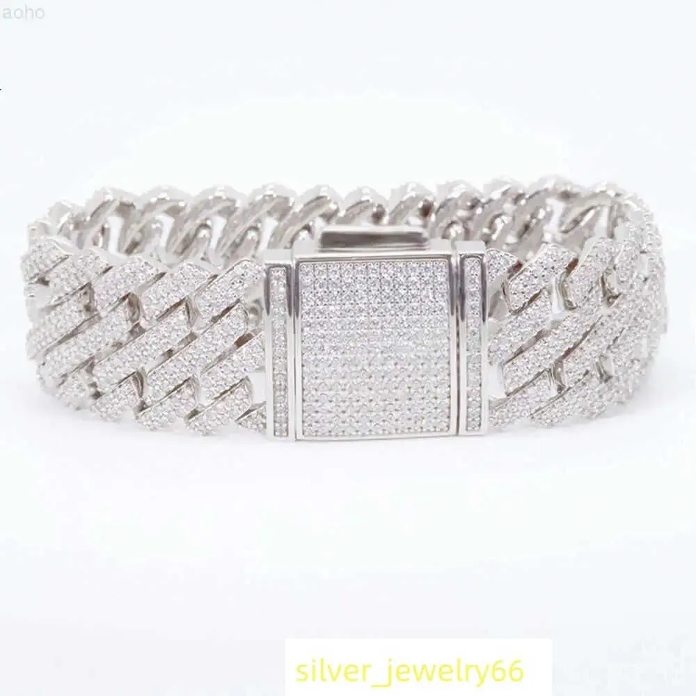 Customized Hip Hop Chain 20mm Width 2 Rows Cuban Chain Stainless Steel ...