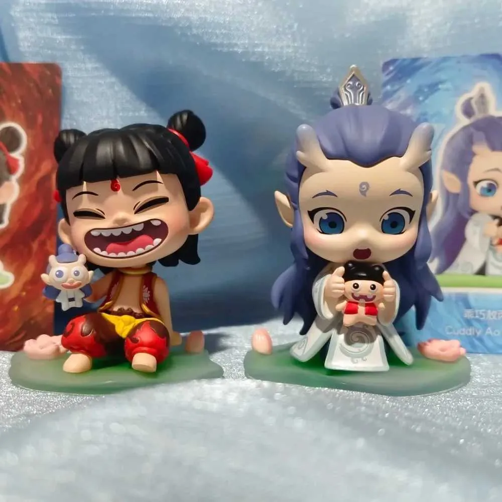 Nezha Animated Action Figure Blind Box Series Cute Doll, Mysterious Box ...