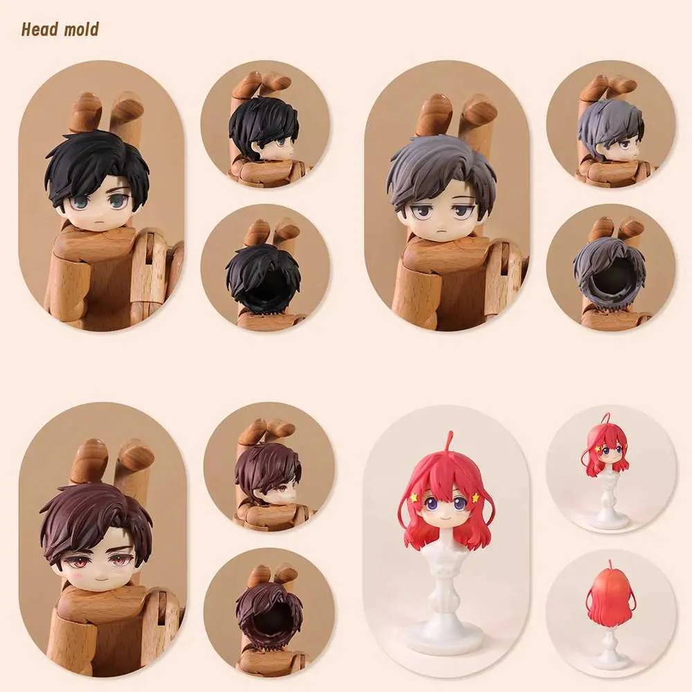 Ob11 Doll Plastic Hair Replacement Doll Hair Head Mold Accessories For ...