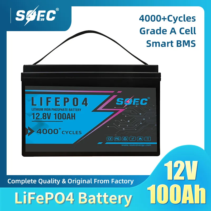 SOEC 400AH Batterie 12V 24V Lifepo4 100AH 150AH 200AH 280AH 300AH ...