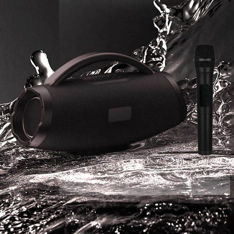 Karaoke Bluetooth Speaker With Wireless Microphone, Dual Microphone ...