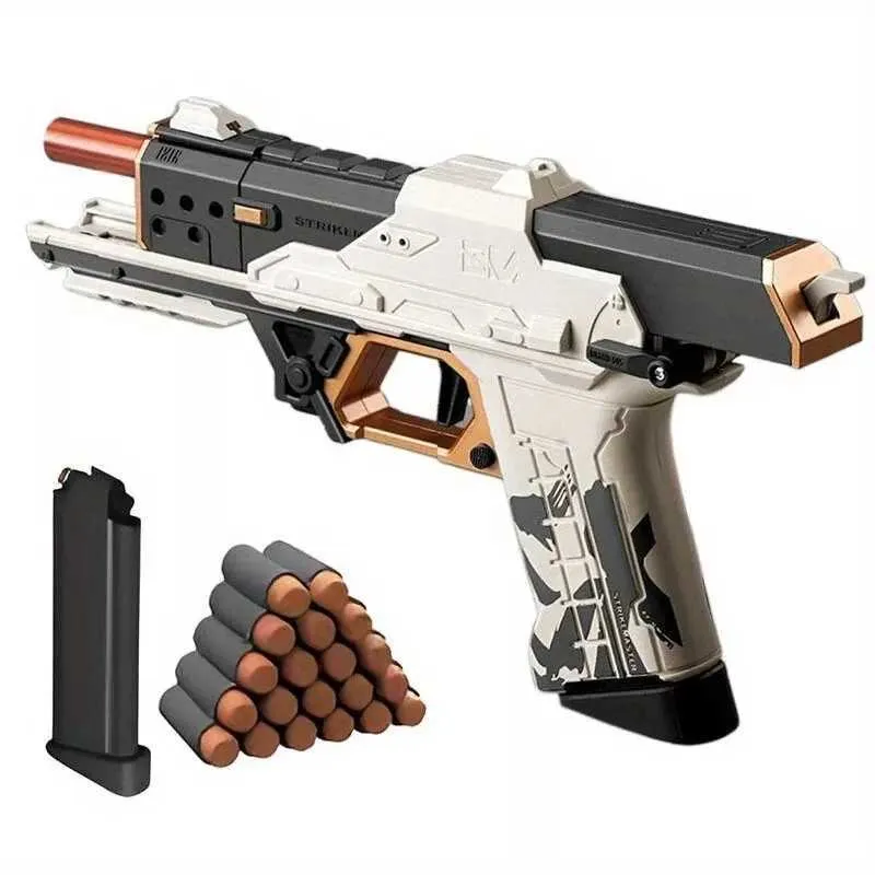 Gun Toys SP 50 Cyberpunk Hand Loaded Toy Pistol Soft Bullet Pistol Toy ...