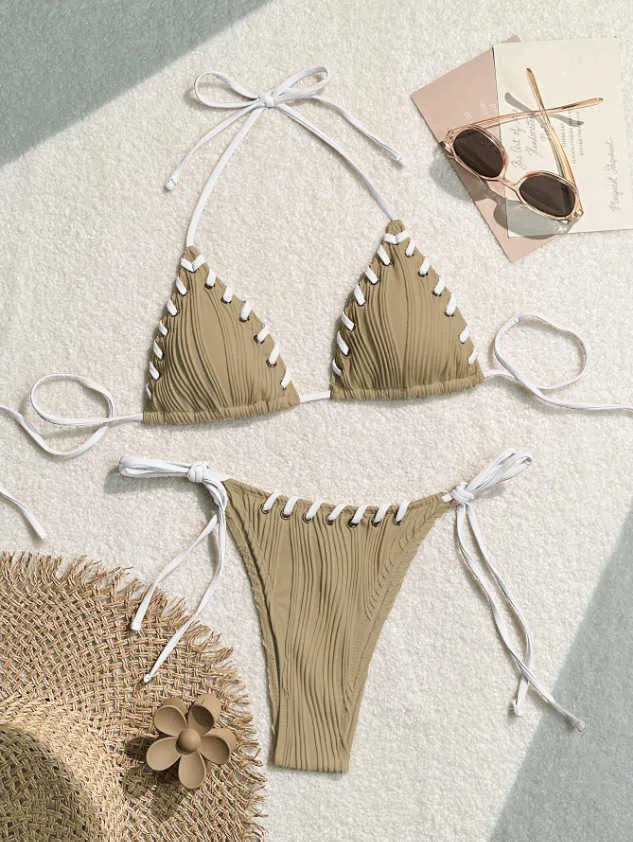 2025 Halter Floral Bikini Set 2022 Designer Swimwear For Women ...