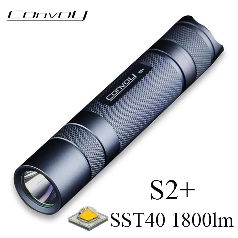 Convoy S2 Plus Luminus SST40 Linterna LED Convoy Flashlight Store High ...