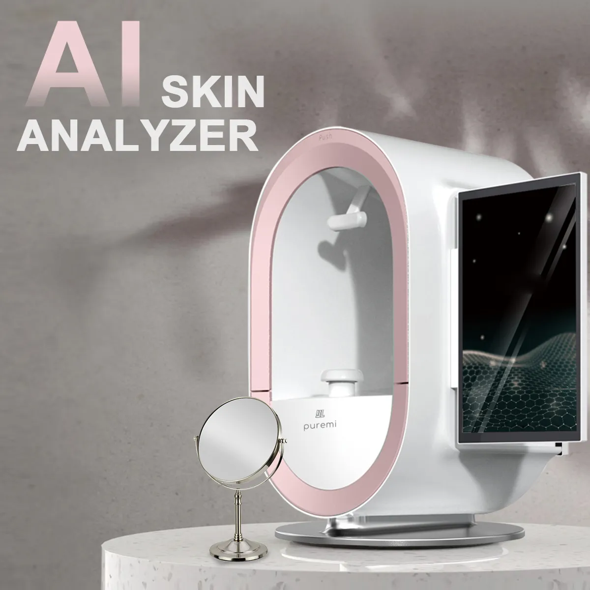 Advanced AI Skin Analyzer Mirror & Pore Detection System With 3D ...