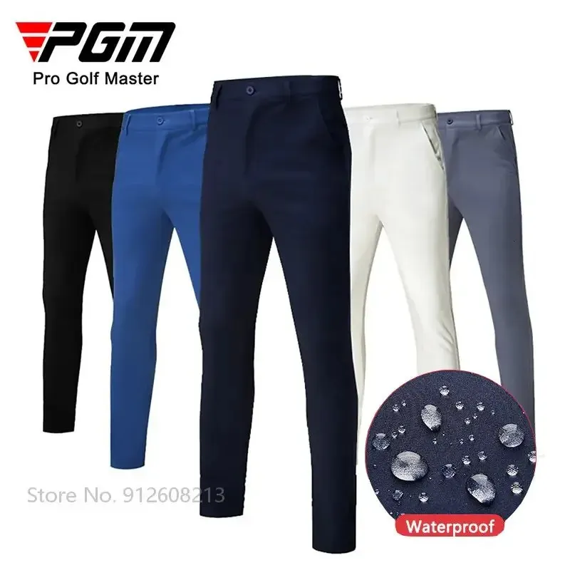 Waterproof Golf Pants: Men's High Elastic Winter Apparel, Fleece Lined ...