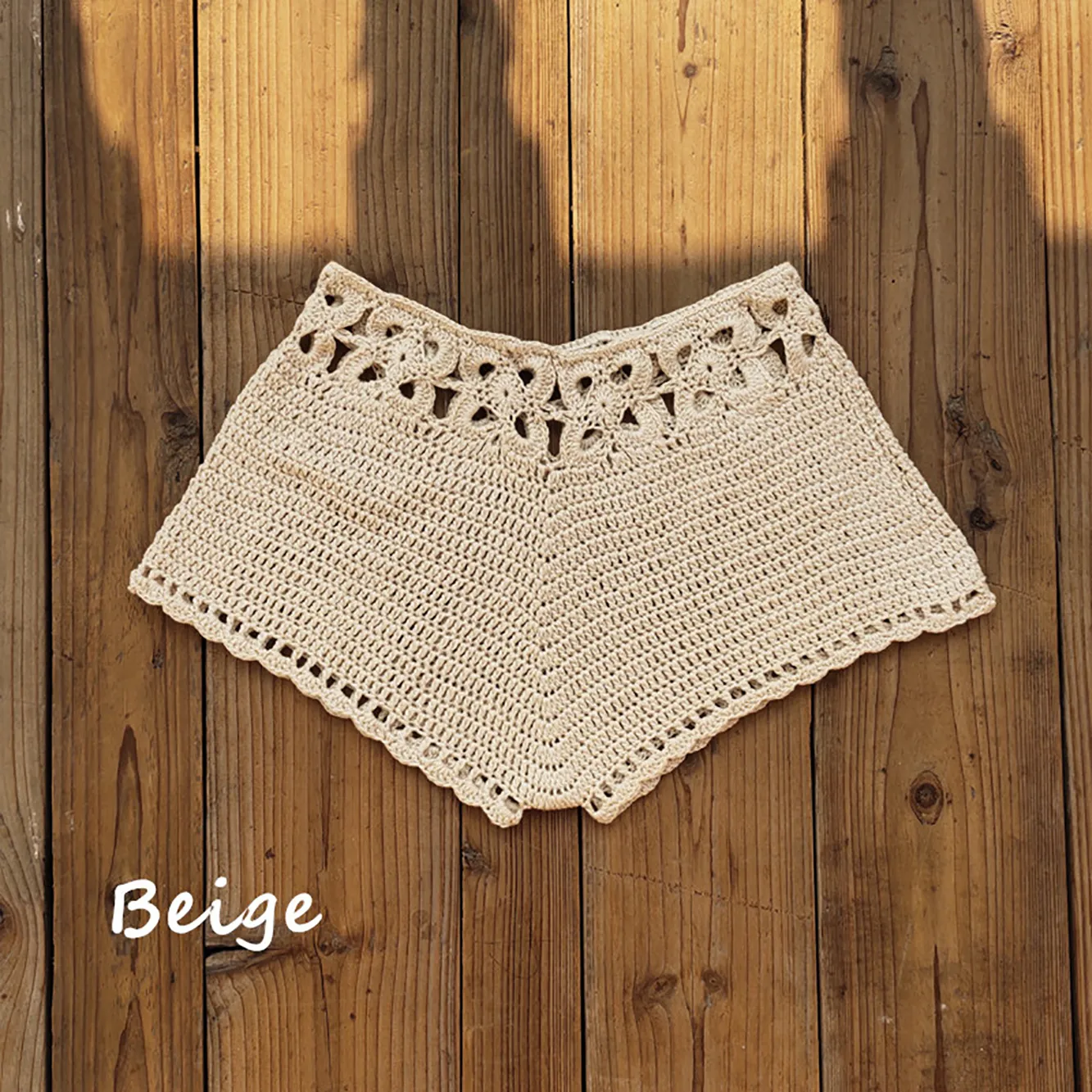 Crochet Swim Shorts for Women - Summer Beach Style Bathing Suit Bottoms ...