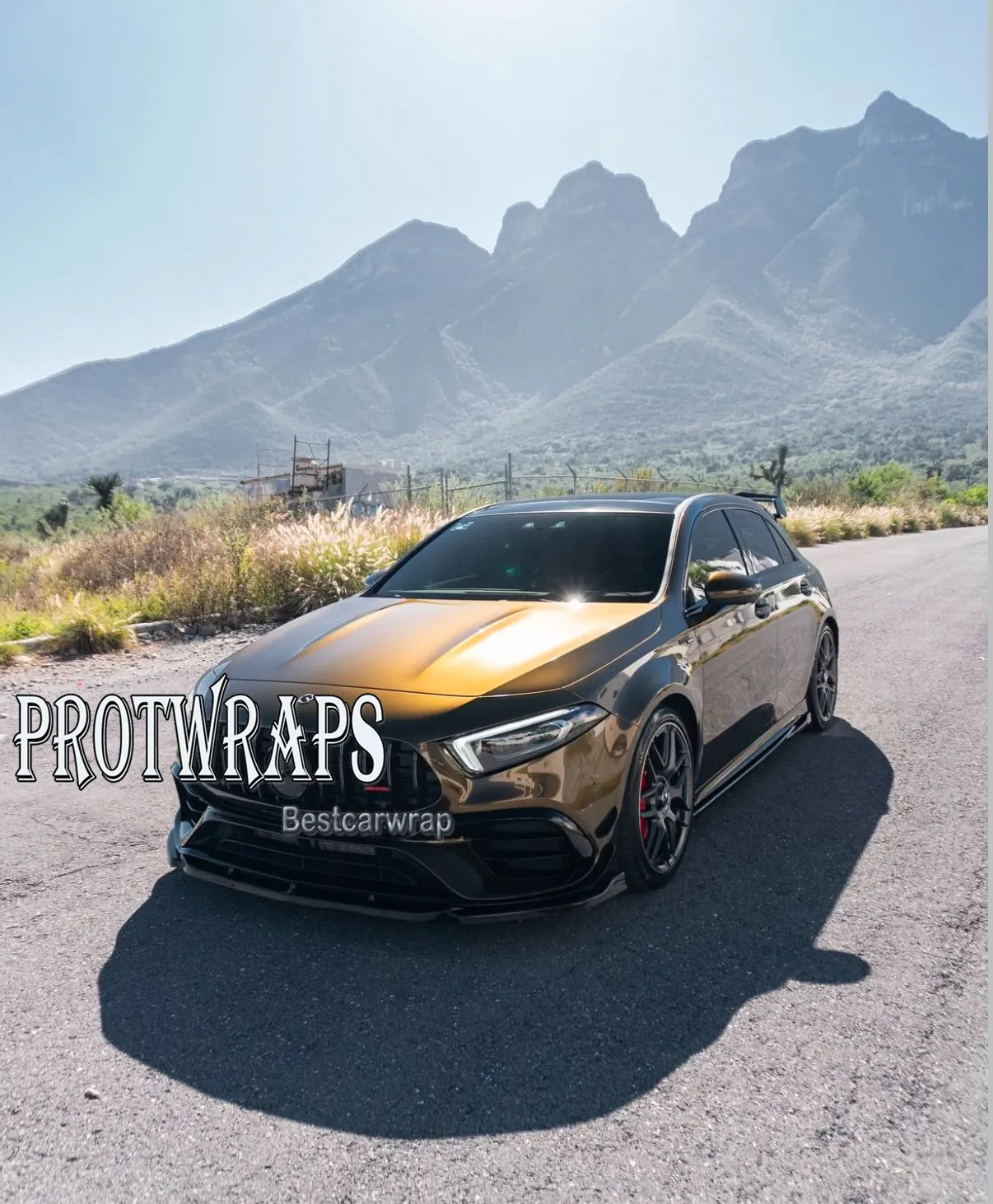 Metallic Midnight Gold Vinyl Wrap Mirrorkote Sticker With Air Release ...