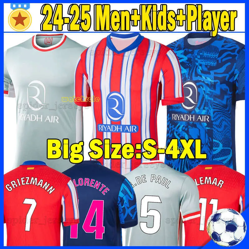 Moriata Soccer T Shirts XXX 4XL Featuring KOKE GRIEZMANN, R. DE PAUL, CORREA LEMAR, And M ...