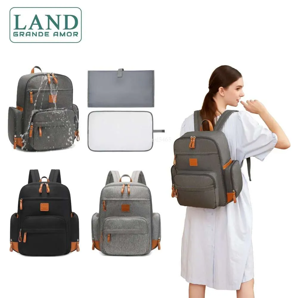 Large Capacity Mommy Liname Diaper Backpack With Changing Mat 25 LAND ...