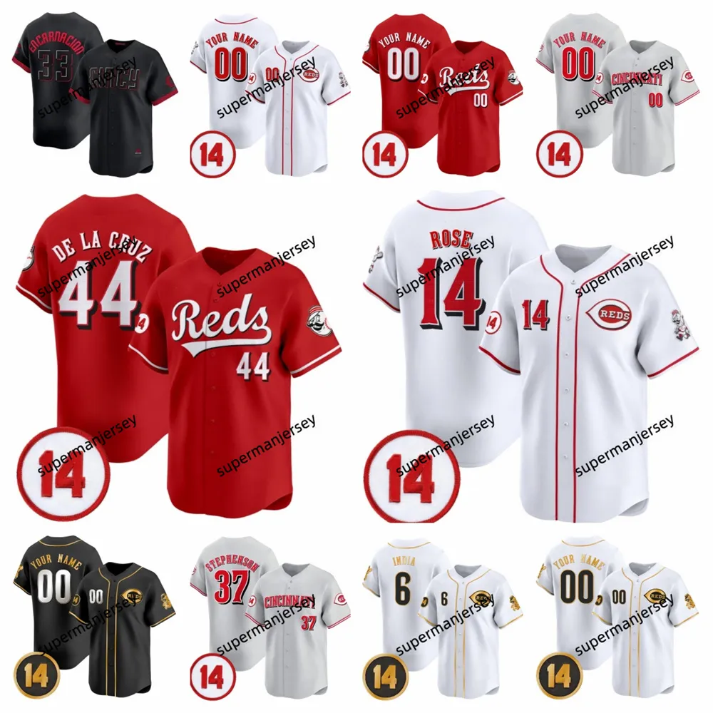 2025 Reds CINCY Elly De La Cruz World Baseball Classic Apparel With 14 ...