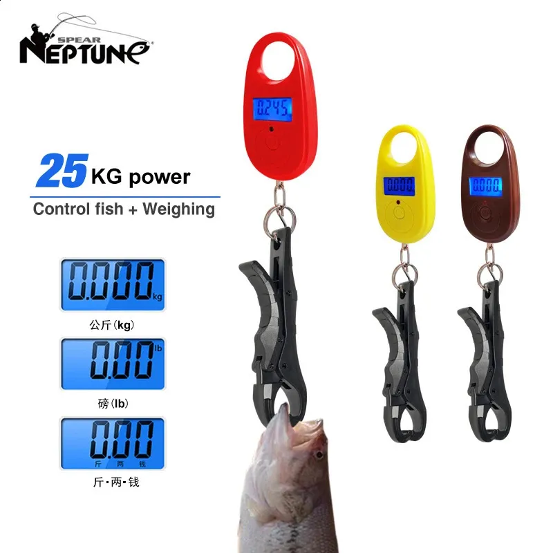 Fish Lip Gripper Scale Set Portable Fishing Gripper With Digital Scale ...