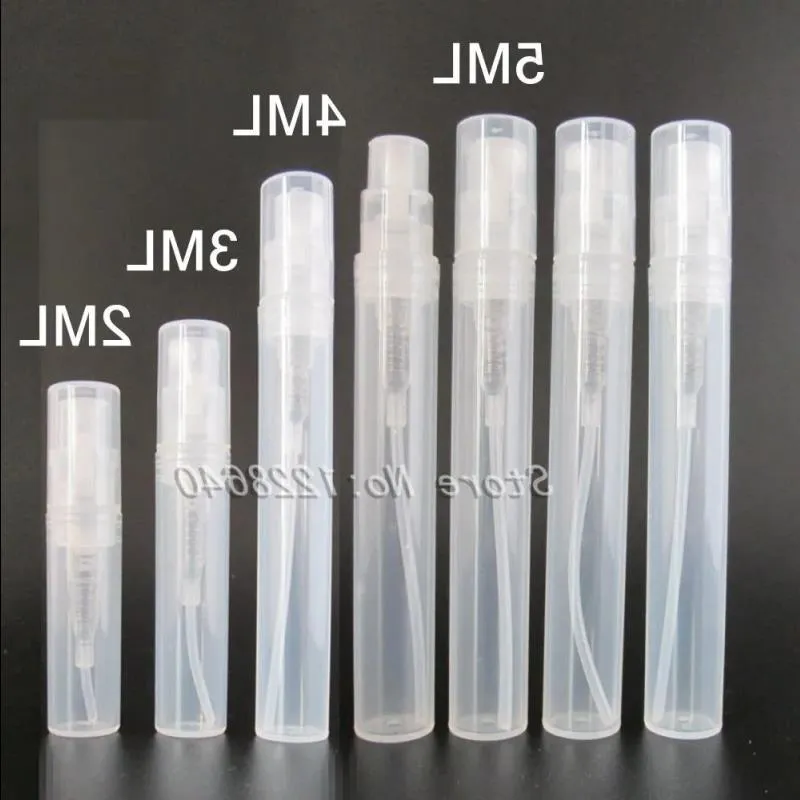 Small Plastic Perfume Spray Plastic Squeeze Bottles With Atomizer Pump 2ml, 3ml 5ml Sizes Clear ...