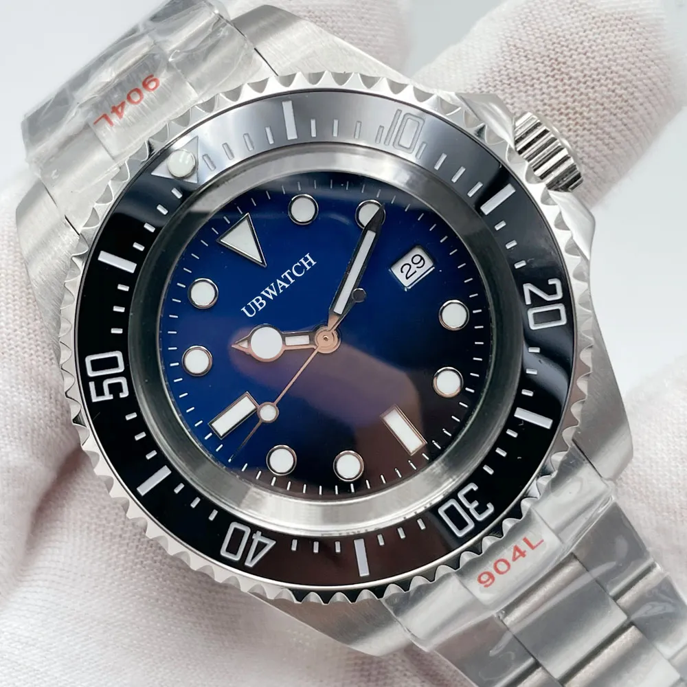 MIYOTA 8215 Mechanical Auomatic Movement Watch Luminous Blue Dial Men ...