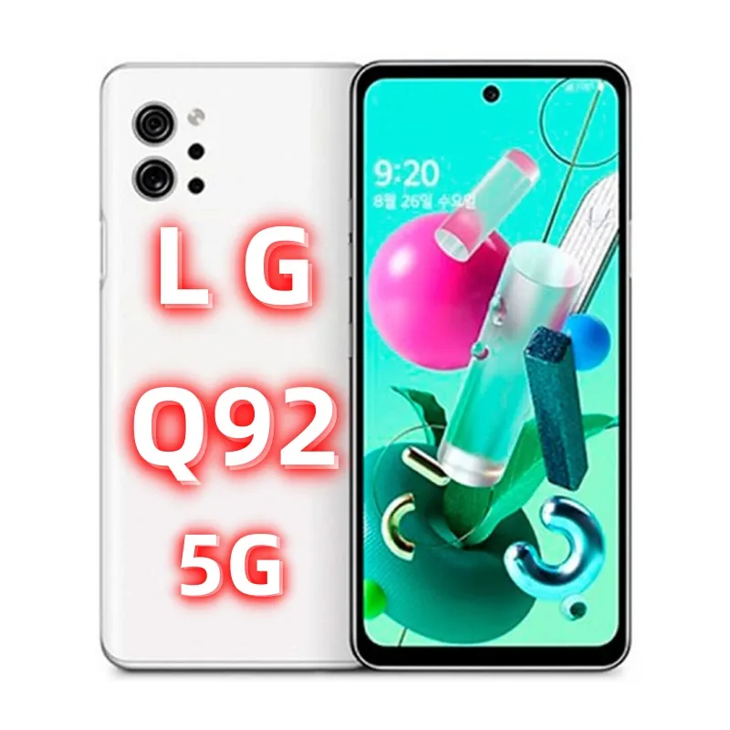 LG Q92 Xiaolong 765 Unlocked New Mobile 5g With Fingerprint Sensor, 6+128GB HD Large Screen And ...