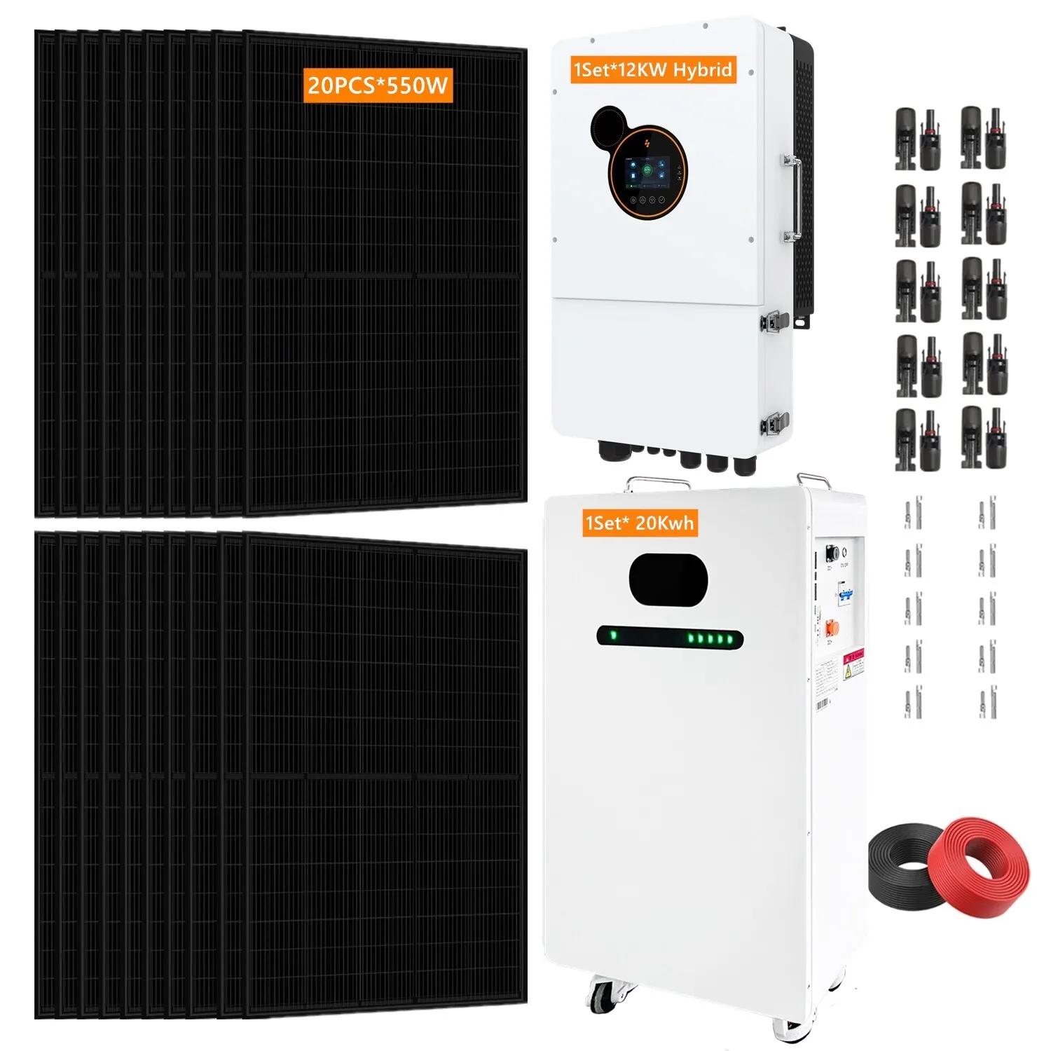 20KWH Hybrid Solar Power System Kit 550W... From Liuzedonggggg, $8,427. ...
