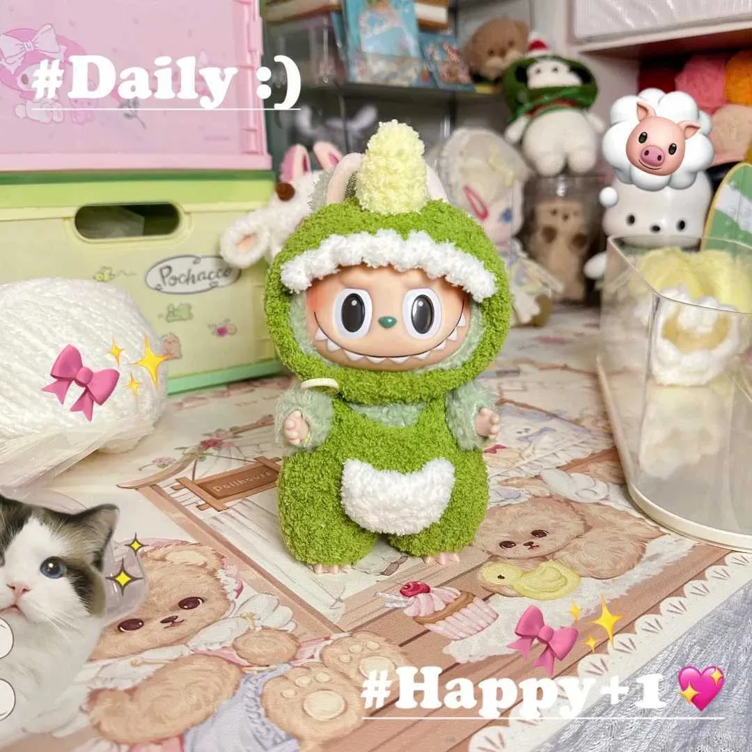 Dinosaur Roleplay Diwali Outfit Ideas For 17cm Labubu V2 Dolls Trendy ...