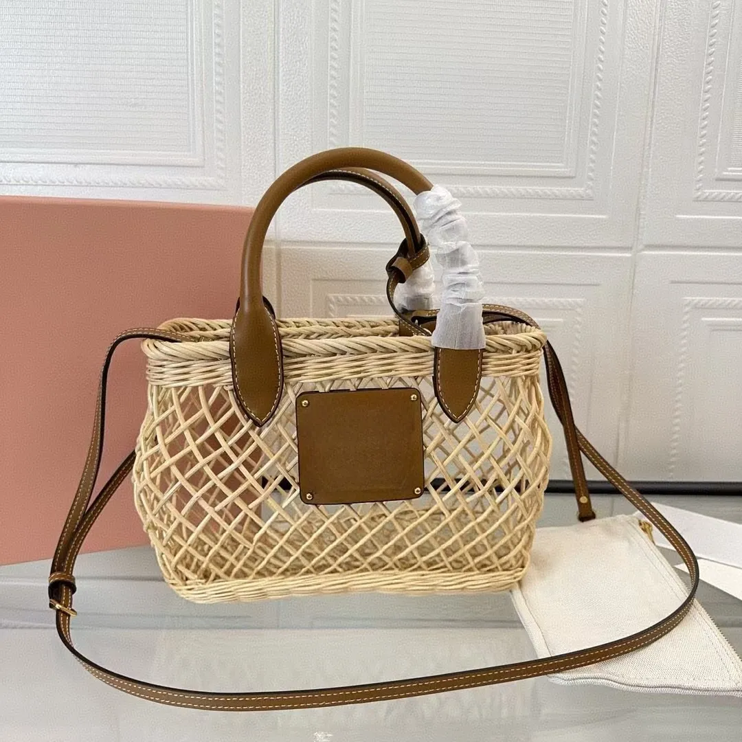 Woven Wicker Handbag: Designer Straw Handbags, Small Shoulder Bag With ...