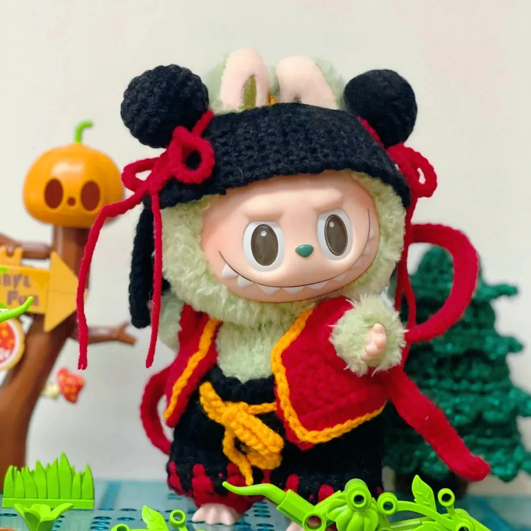 Labubu Nezha Style Handmade Doll Outfit Cloth Only For 17cm Dolls ...