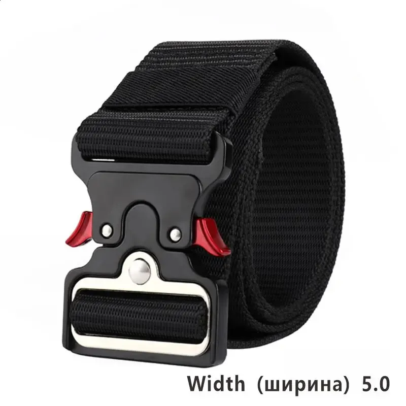Tactical Military Nylon Nylon Waist Belt 5.0CM Wide, Quick Release ...