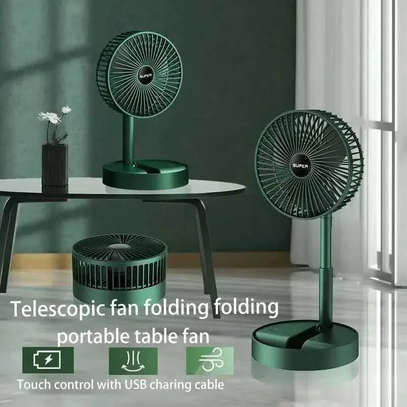Portable Wireless Silent Rechargeable Table Fan USB Rechargeable ...