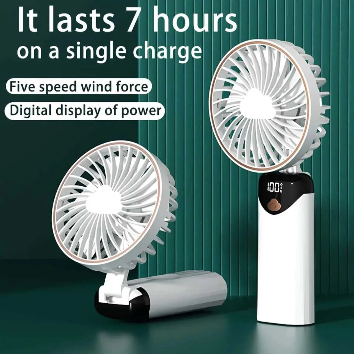 Portable Rechargeable Rechargeable Table Fan Price With Handheld Mini ...