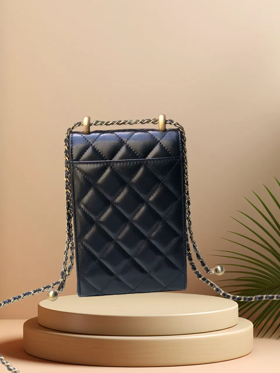 Luxury Cosmetic Bags & Handbag Mirror Designer Leather Messenger ...