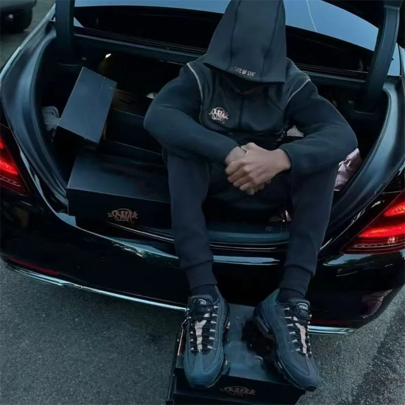 Men's Tech Fleece Tracksuit Set: Sports Hoodie, Embroidered Letter ...