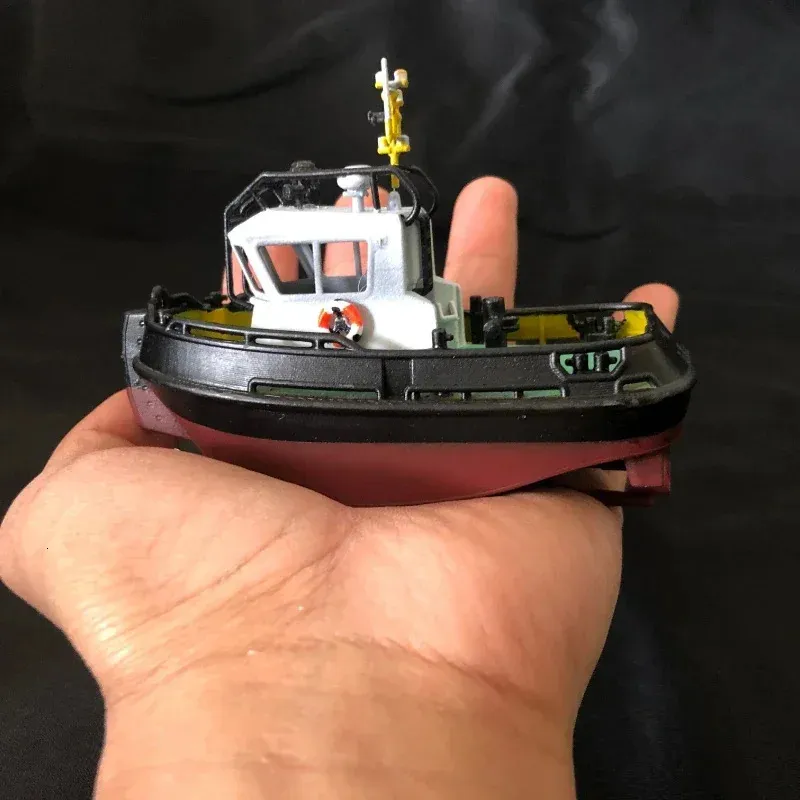 DIY Tugboat Model Kit, Electric Remote Control Ship, Miniature Handmade ...