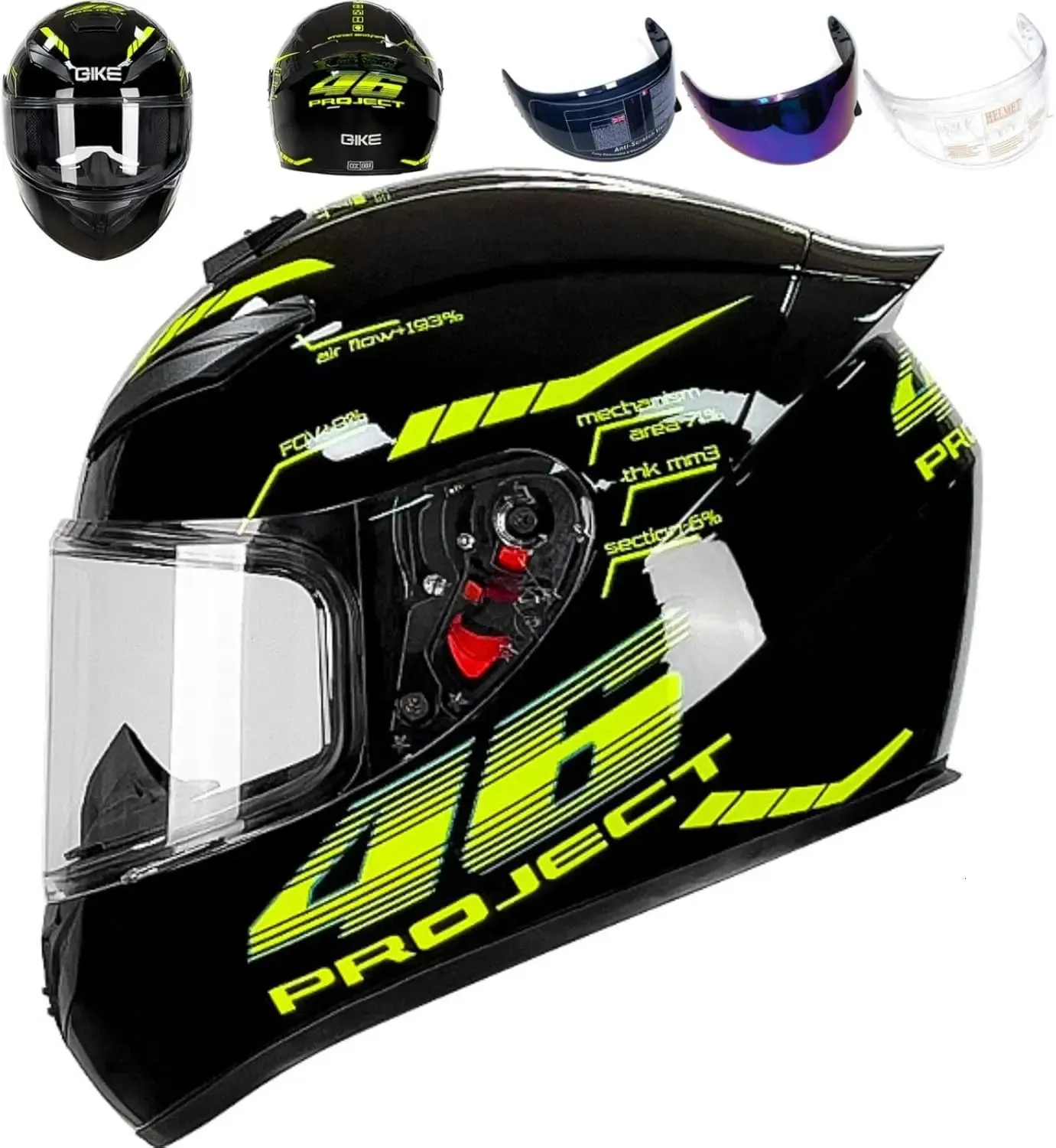 DHgate.com:DOT Approved Full Face Motorcycle Helmet - Racing, Motocross ...